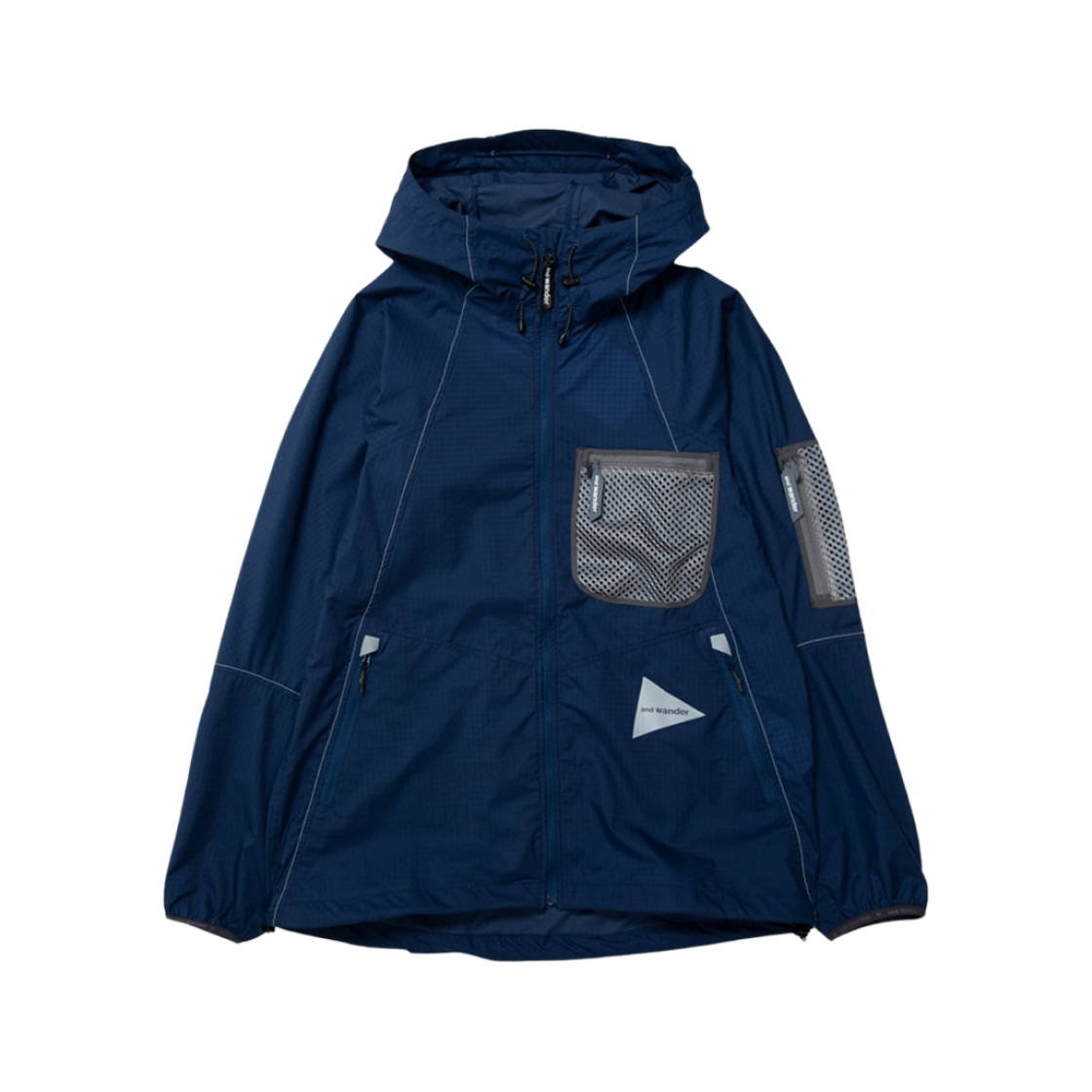 앤드 원더 브리드 립 후드 네이비 | And Wander | KREAM