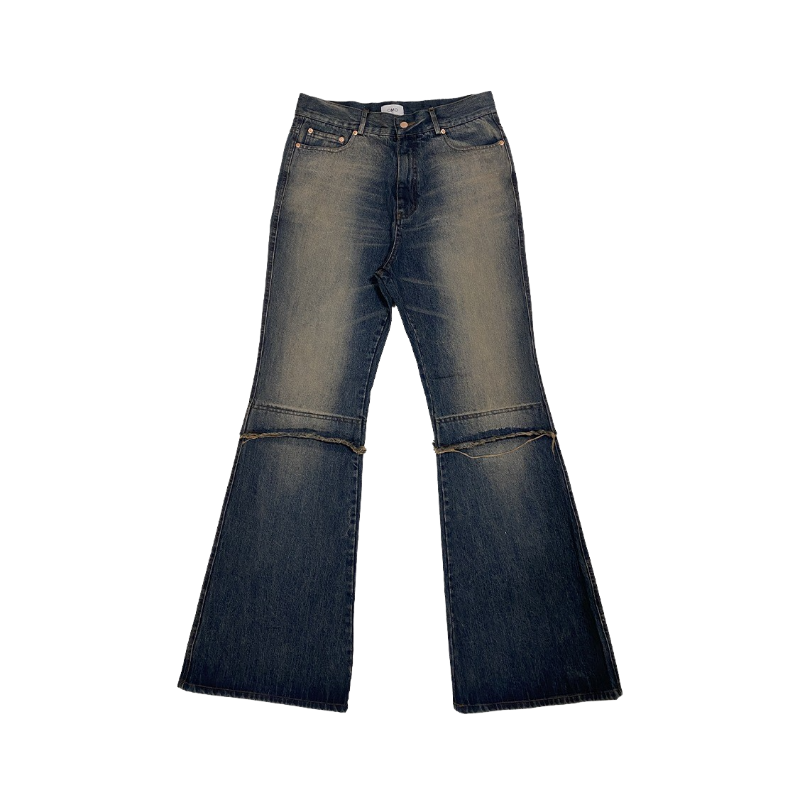 오엠오 레이어드 플레어 진 머드 블루 | OMO | KREAM