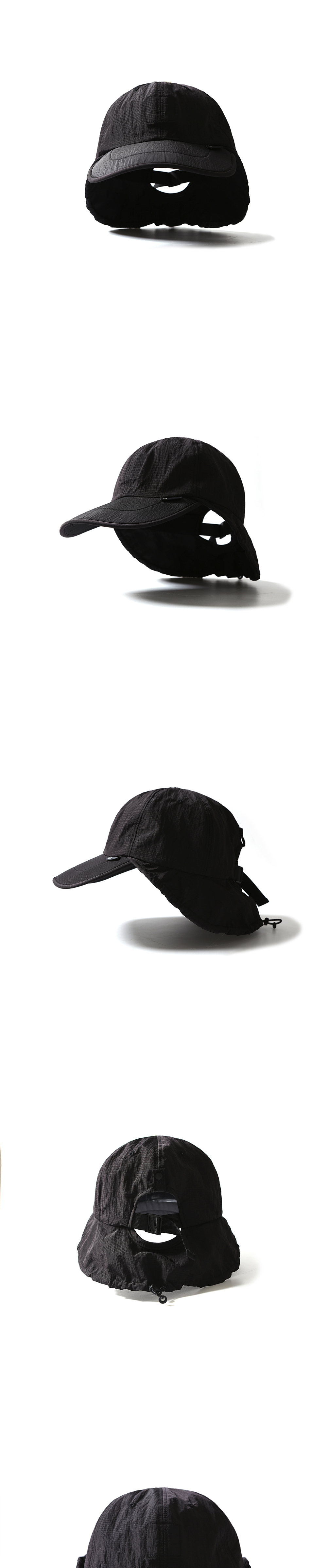 모이프 보야저 캡 블랙 립스탑 | moif | KREAM