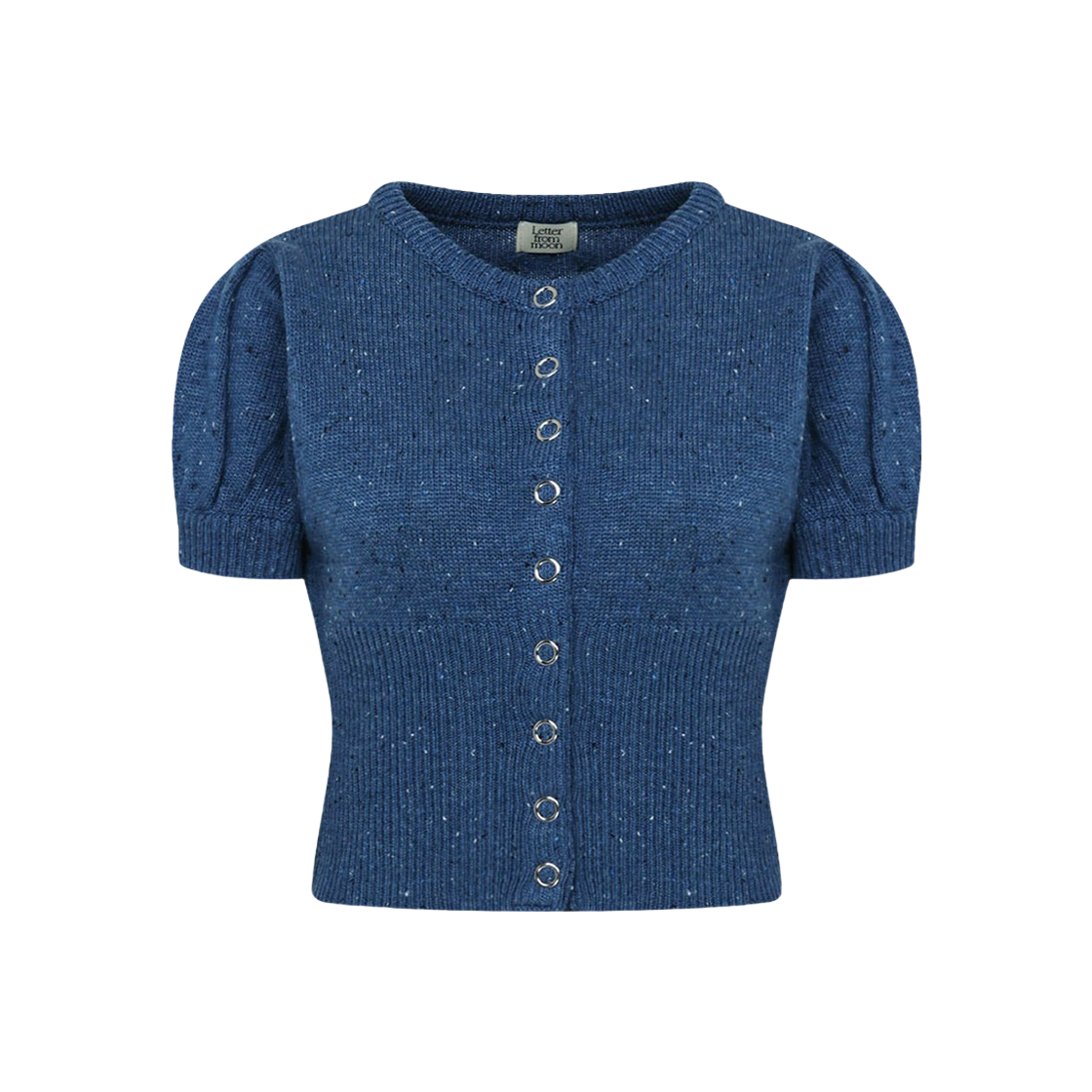 레터프롬문 코니 더스트 하프 가디건 네이비 | LETTER FROM MOON | KREAM