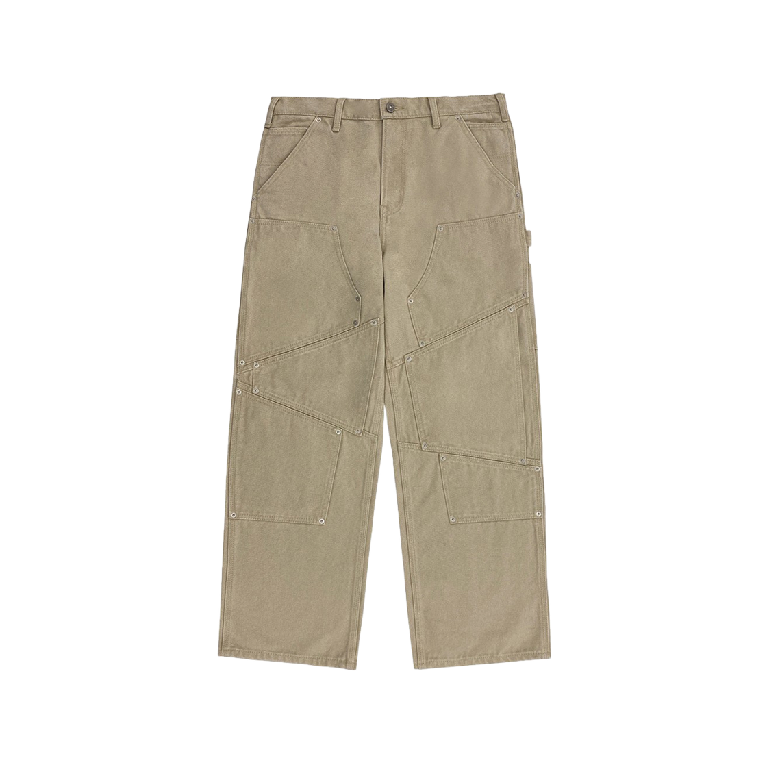 오와이 이레귤러 리벳 카펜터 팬츠 샌드 | OY | KREAM