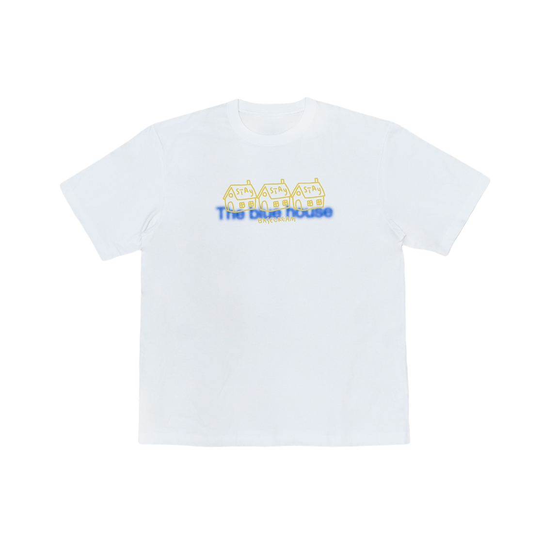 베이스크림 블루하우스 티셔츠 화이트 | BASECREAM | KREAM