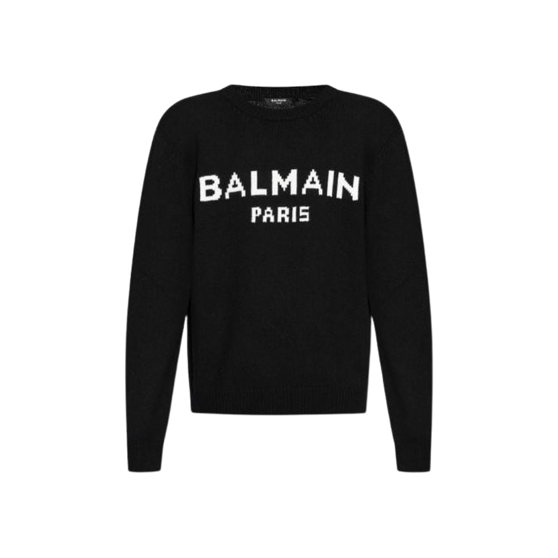 발망 크루넥 울 스웨터 블랙 | Balmain | KREAM