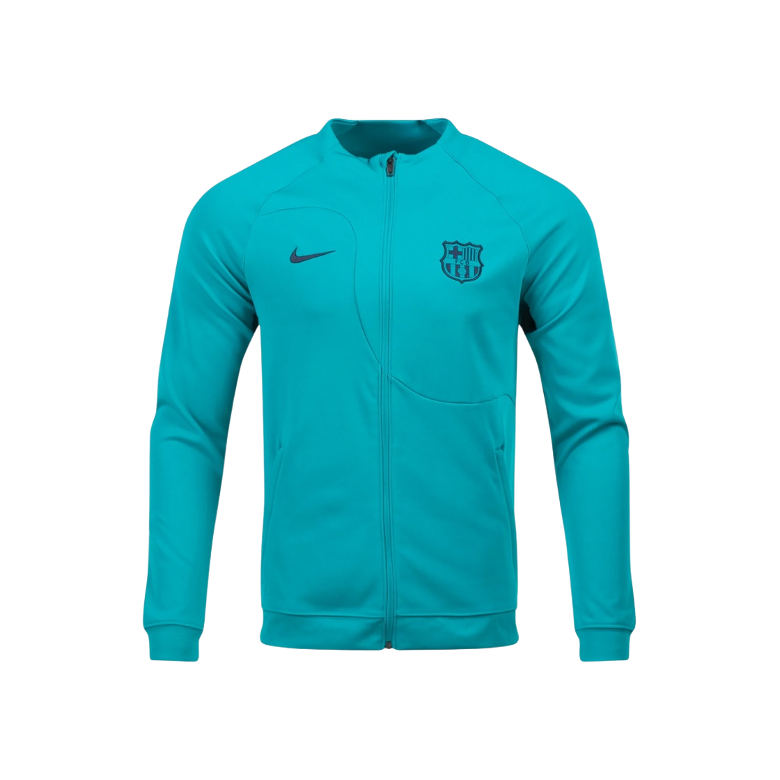 나이키 FC 바르셀로나 아카데미 프로 3rd 사커 니트 자켓 에너지 썬더 블루 | KREAM