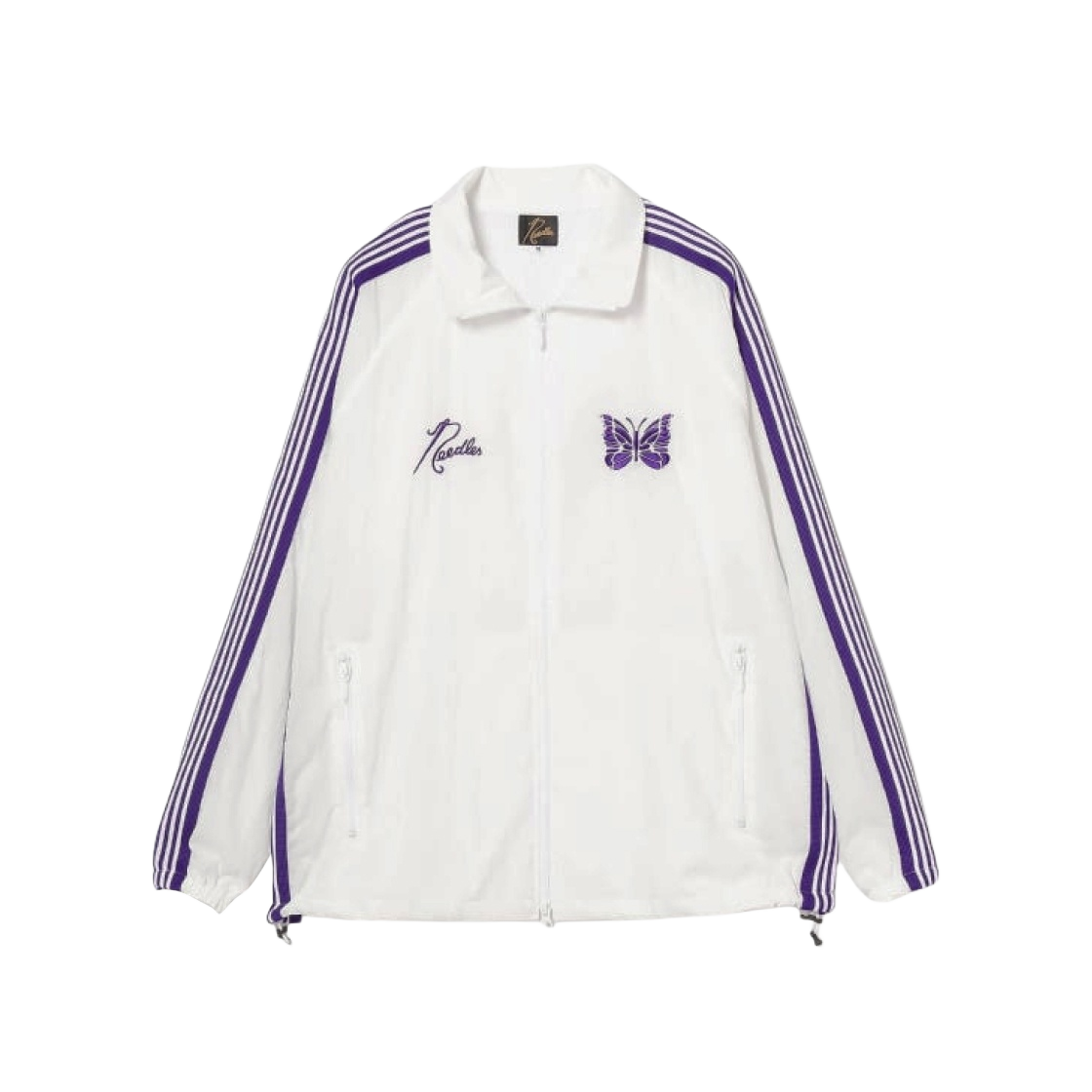 니들스 x 빔즈 커스텀 나일론 트랙 자켓 화이트 | Needles | KREAM