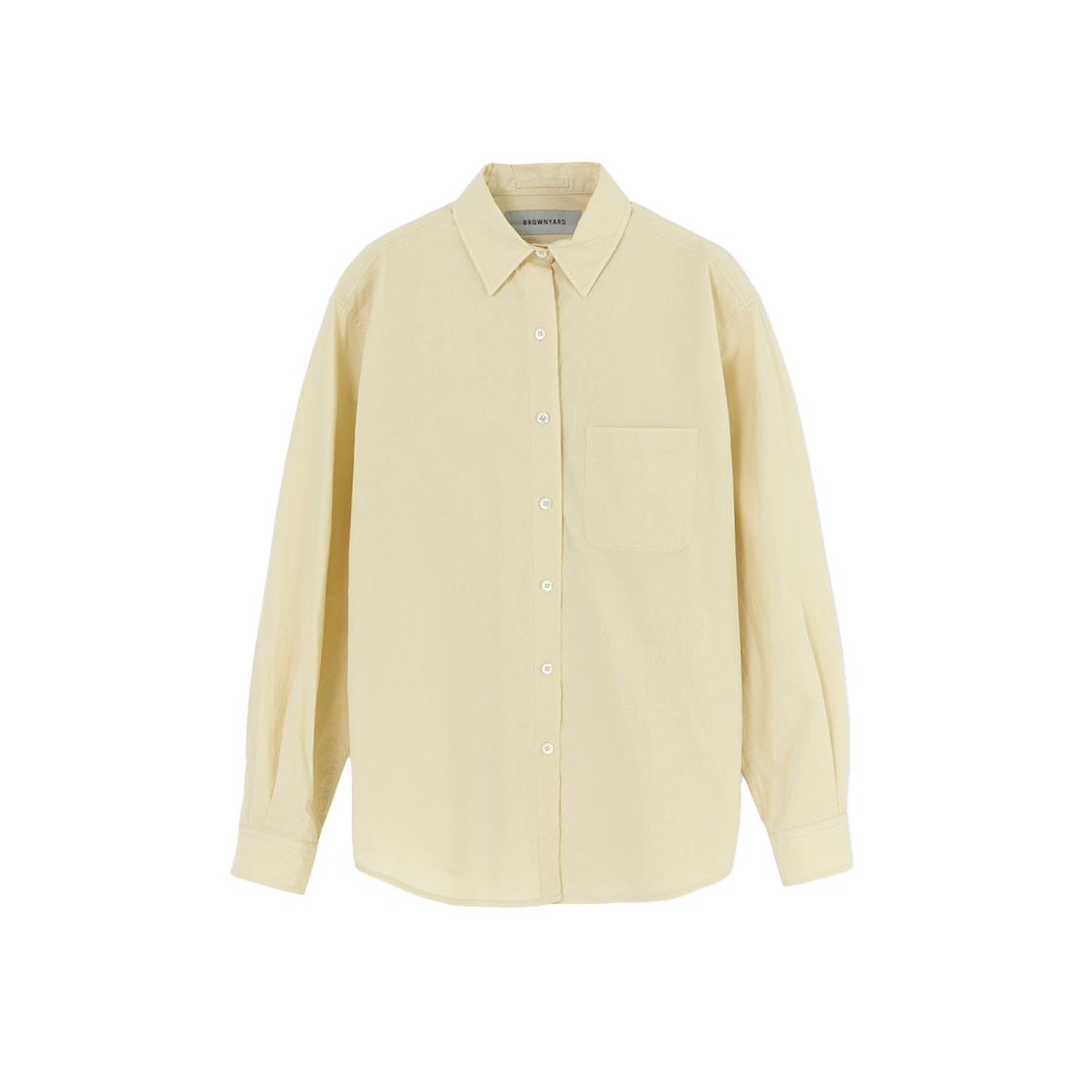 브라운야드 W 스테디 셔츠 라이트 옐로우 | BROWNYARD | KREAM