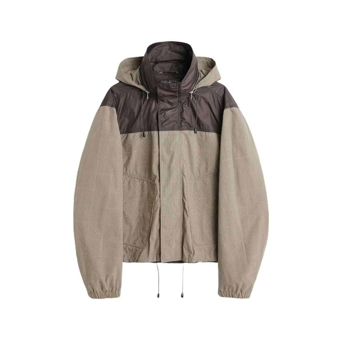 아워레가시 시가츠 북한산 체크 코듀라 코튼 자켓 베이지 | Our Legacy | KREAM