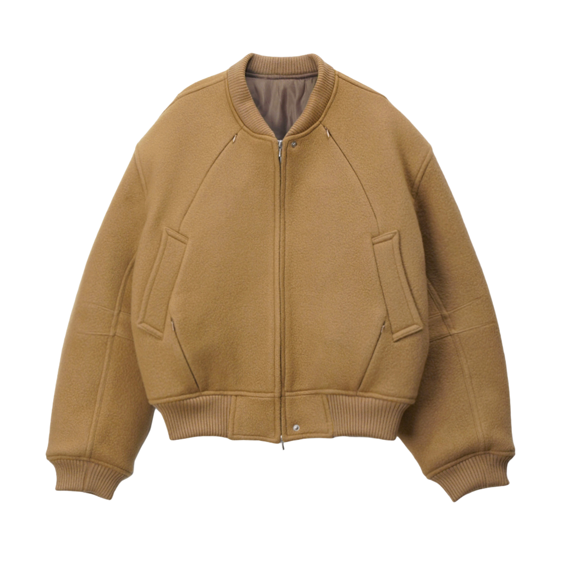 에스티유 패디드 봄버 카멜 | STU | KREAM