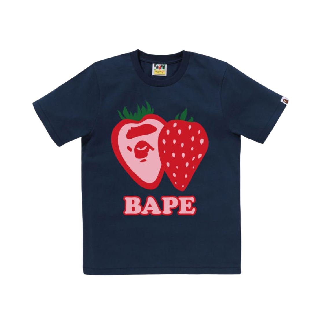 (W) 베이프 스트로베리 티셔츠 네이비 블루 | BAPE | KREAM