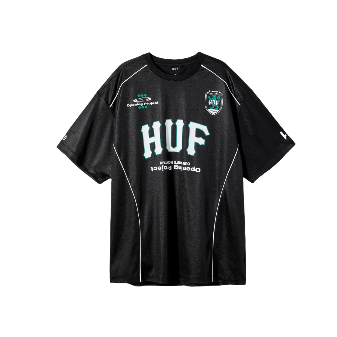 허프 x 오프닝 프로젝트 풋볼 저지 블랙 | HUF | KREAM
