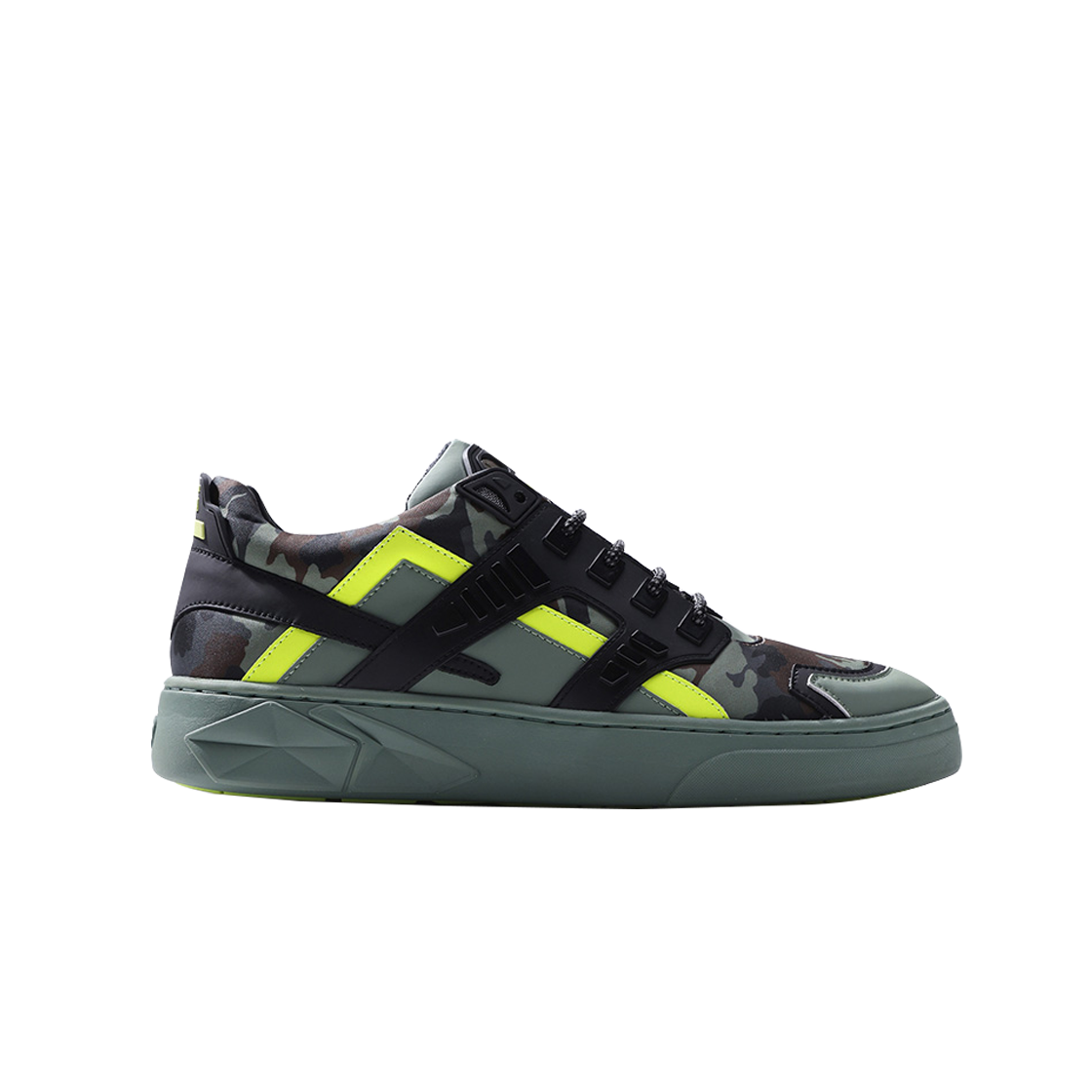 하이드앤잭 미니 실버스톤 남성 스니커즈 카키 | Hide & Jack | KREAM