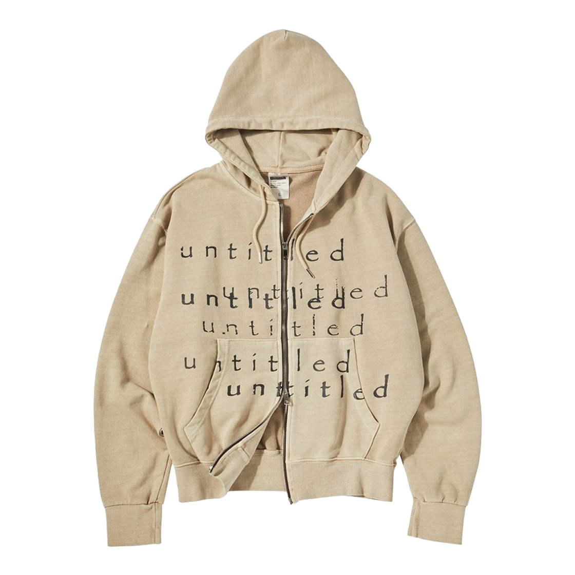 언타이틀 비기닝 오버다이즈 후드집업 페이디드 베이지 | UNTITLED | KREAM