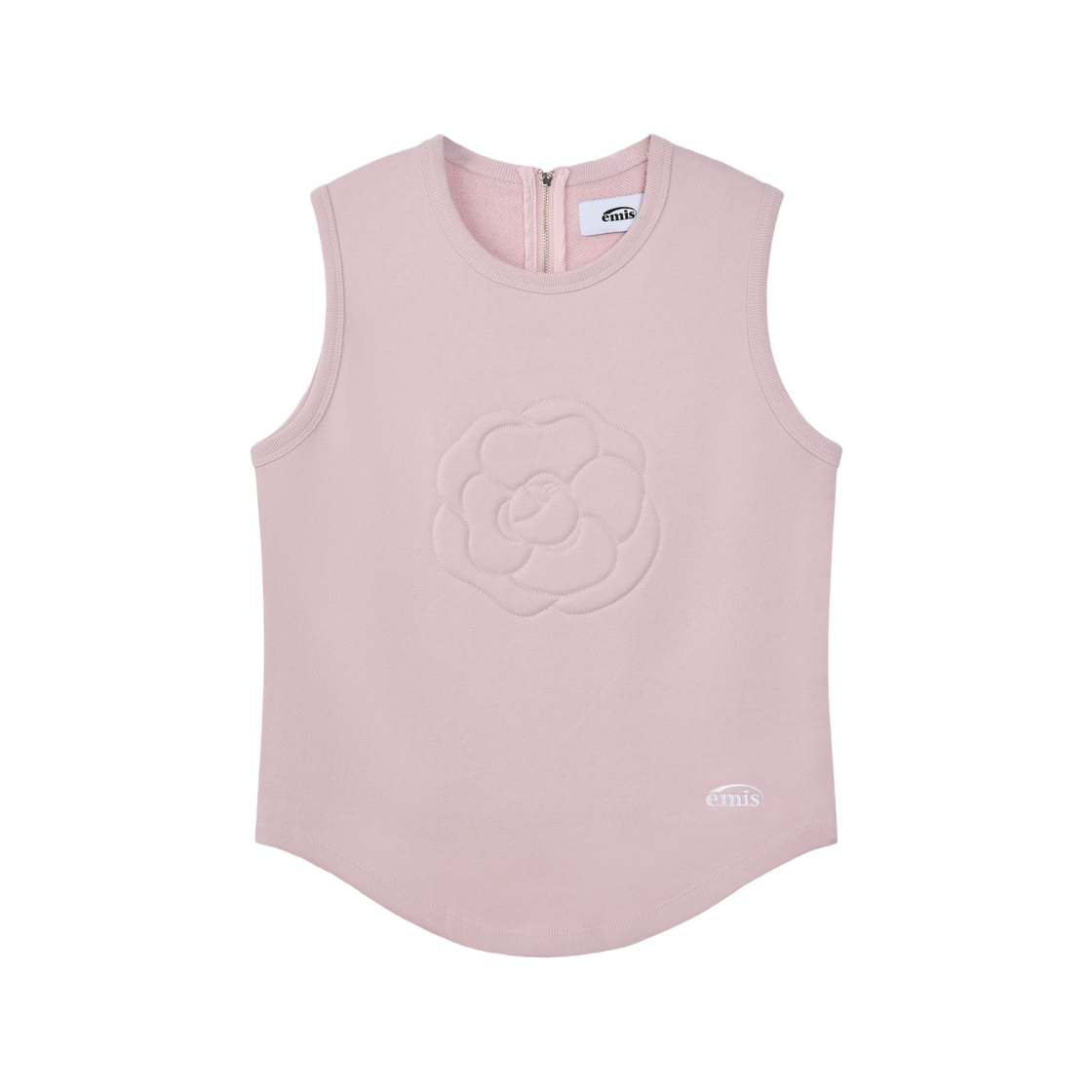 (W) 이미스 로즈 스웨트 슬리브리스 탑 핑크 | Emis | KREAM