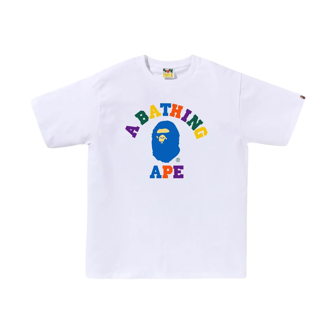 베이프 컬러 컬리지 티셔츠 화이트 | BAPE | KREAM