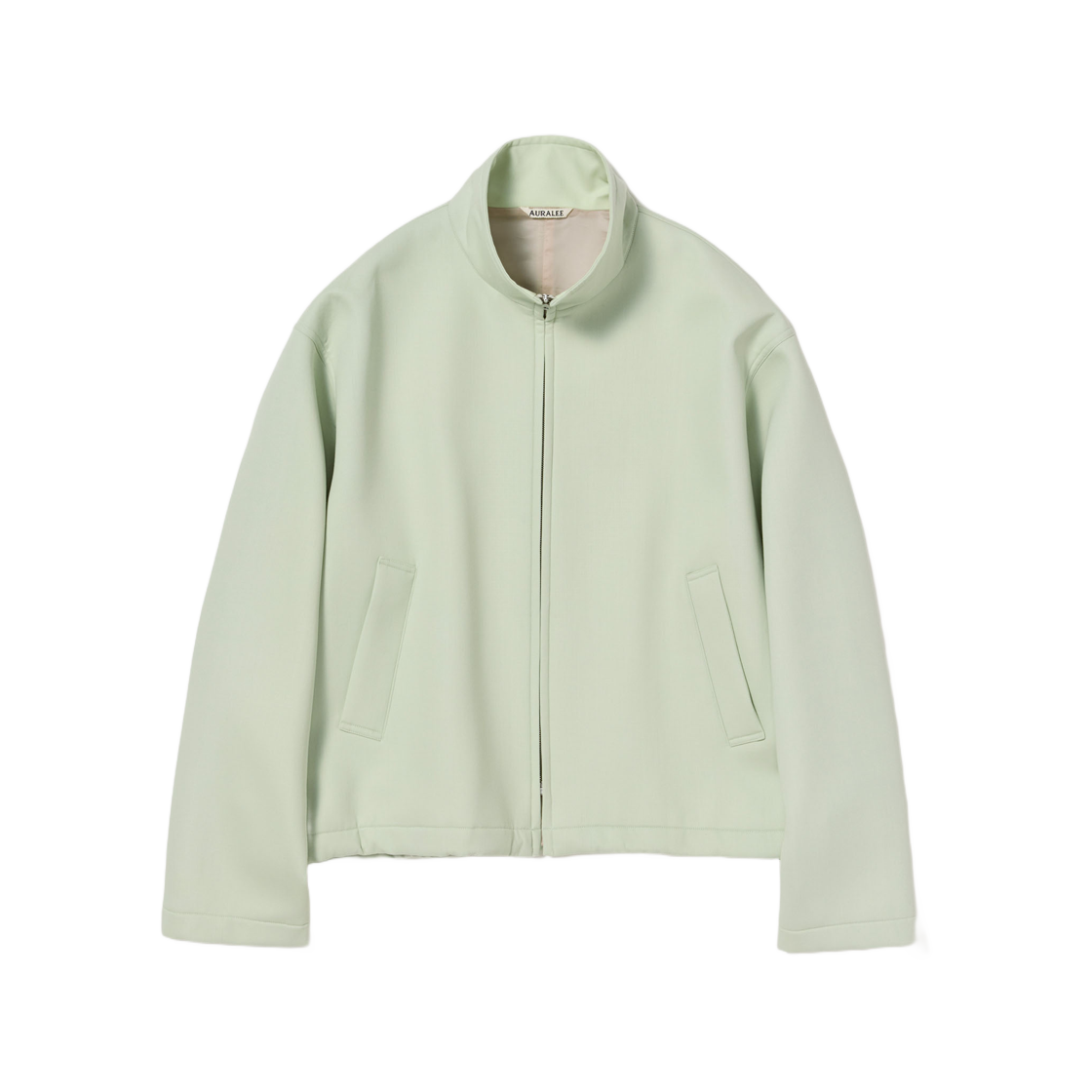 오라리 스펀지 울 트윌 집 블루종 페일 그린 - 25SS | Auralee | KREAM