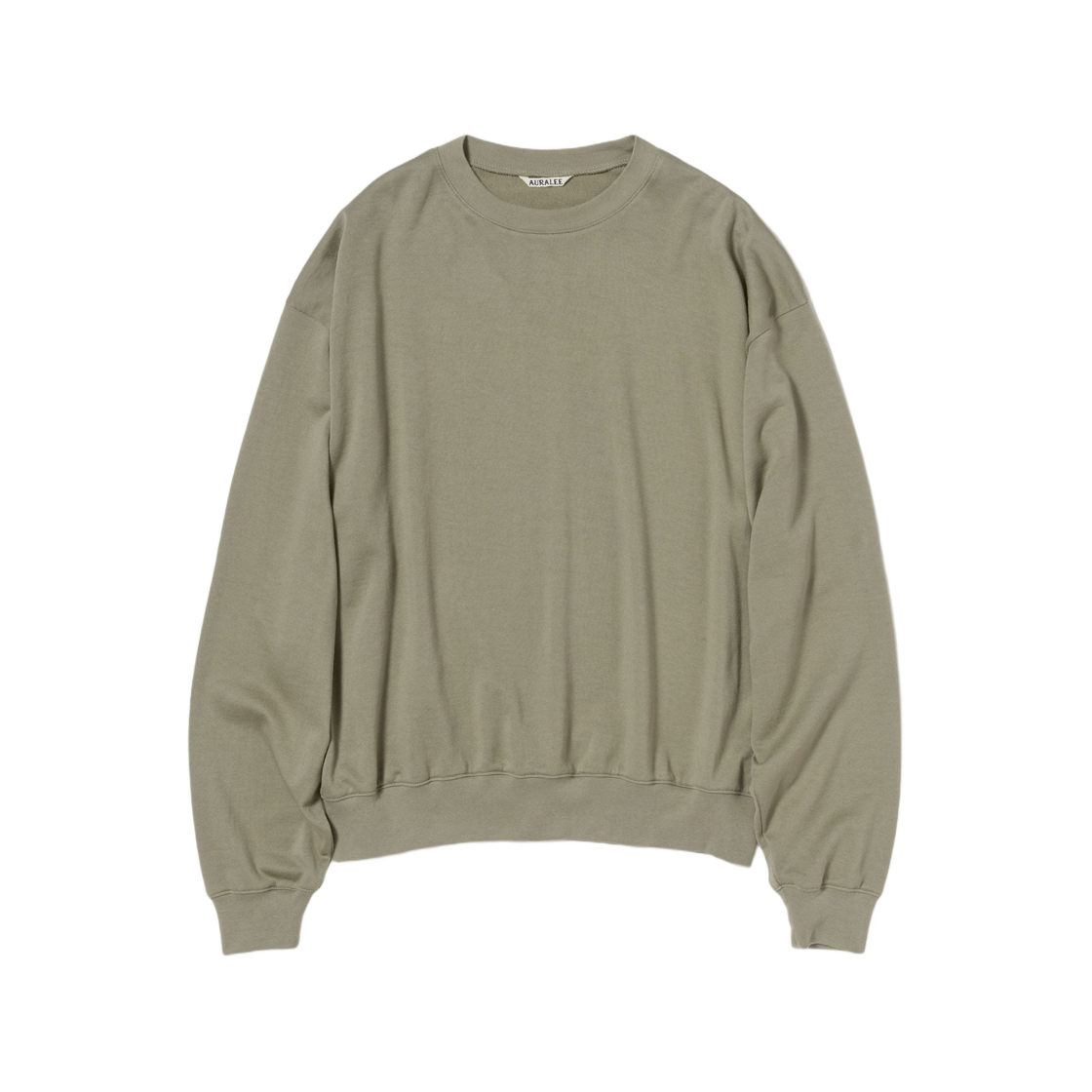 오라리 슈퍼 하이 게이지 스웨트 P/O 카키 그레이 - 25SS | Auralee | KREAM