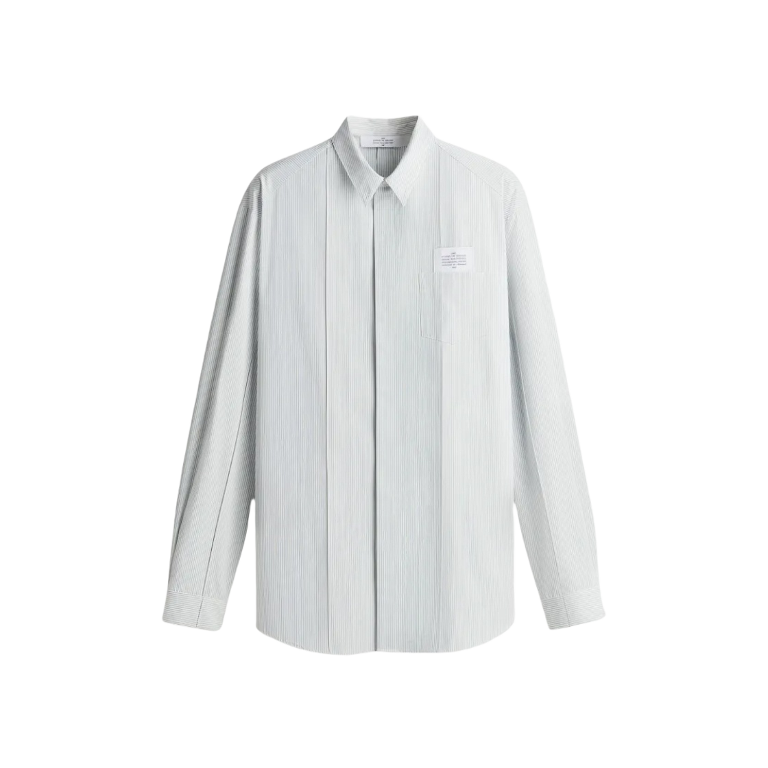 에이치앤엠 x Rokh 오버사이즈 버튼디테일 셔츠 라이트 블루 스트라이프 | H&M | KREAM