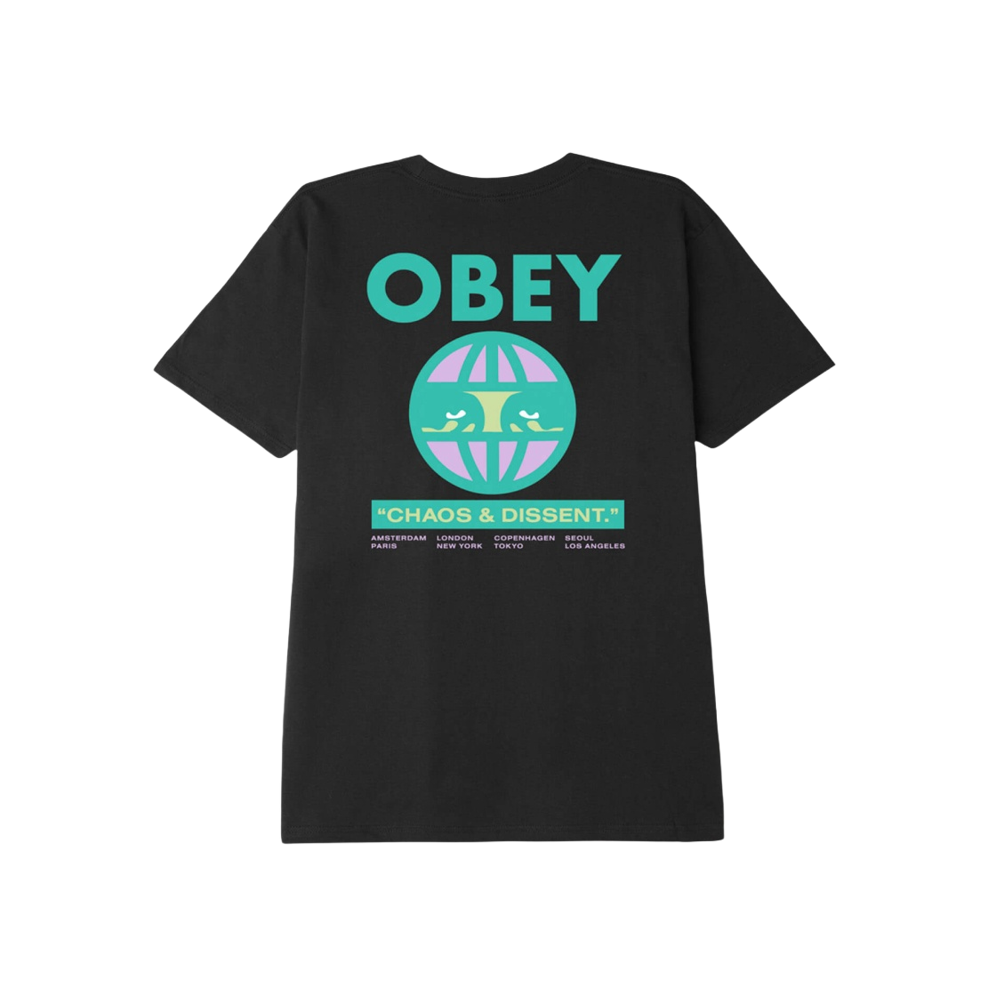 오베이 글로벌 아이즈 클래식 티셔츠 블랙 | Obey | KREAM