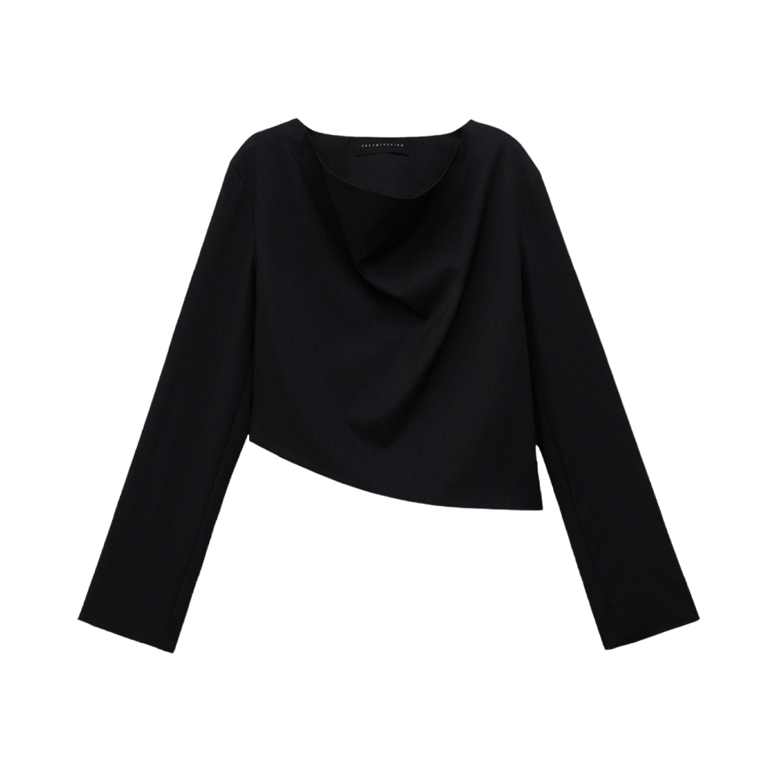 (W) 트리밍버드 카울 블라우스 블랙 | Treemingbird | KREAM