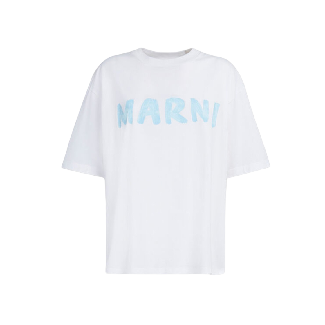 (W) 마르니 로고 오가닉 코튼 티셔츠 릴리 화이트 | Marni | KREAM