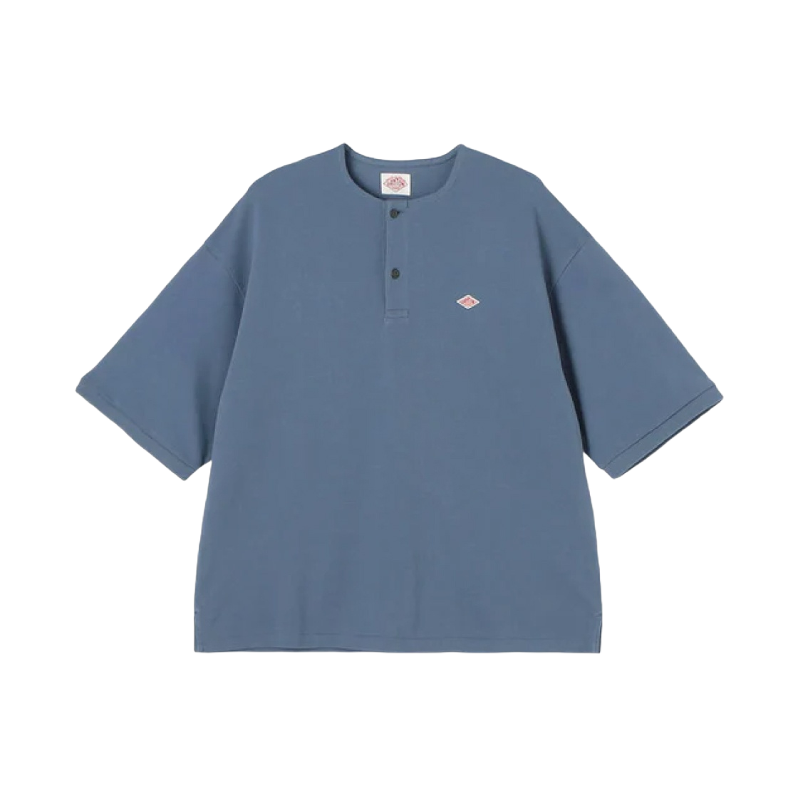 단톤 T/C 헨리 넥 티셔츠 블루 그레이 | Danton | KREAM
