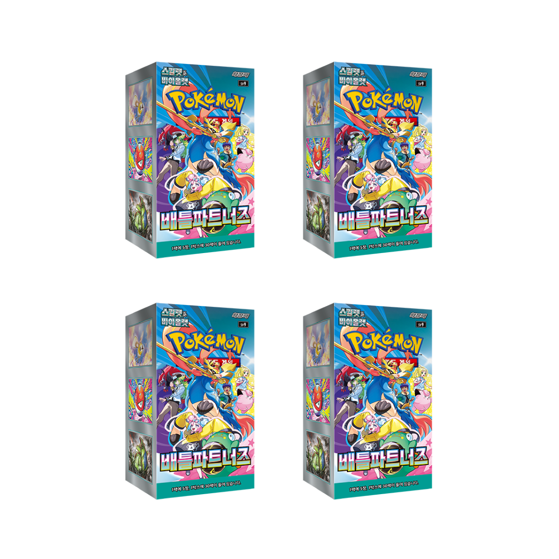 포켓몬 카드 게임 스칼렛 & 바이올렛 확장팩 배틀 파트너즈 4박스 (총 120팩) | Pokemon | KREAM