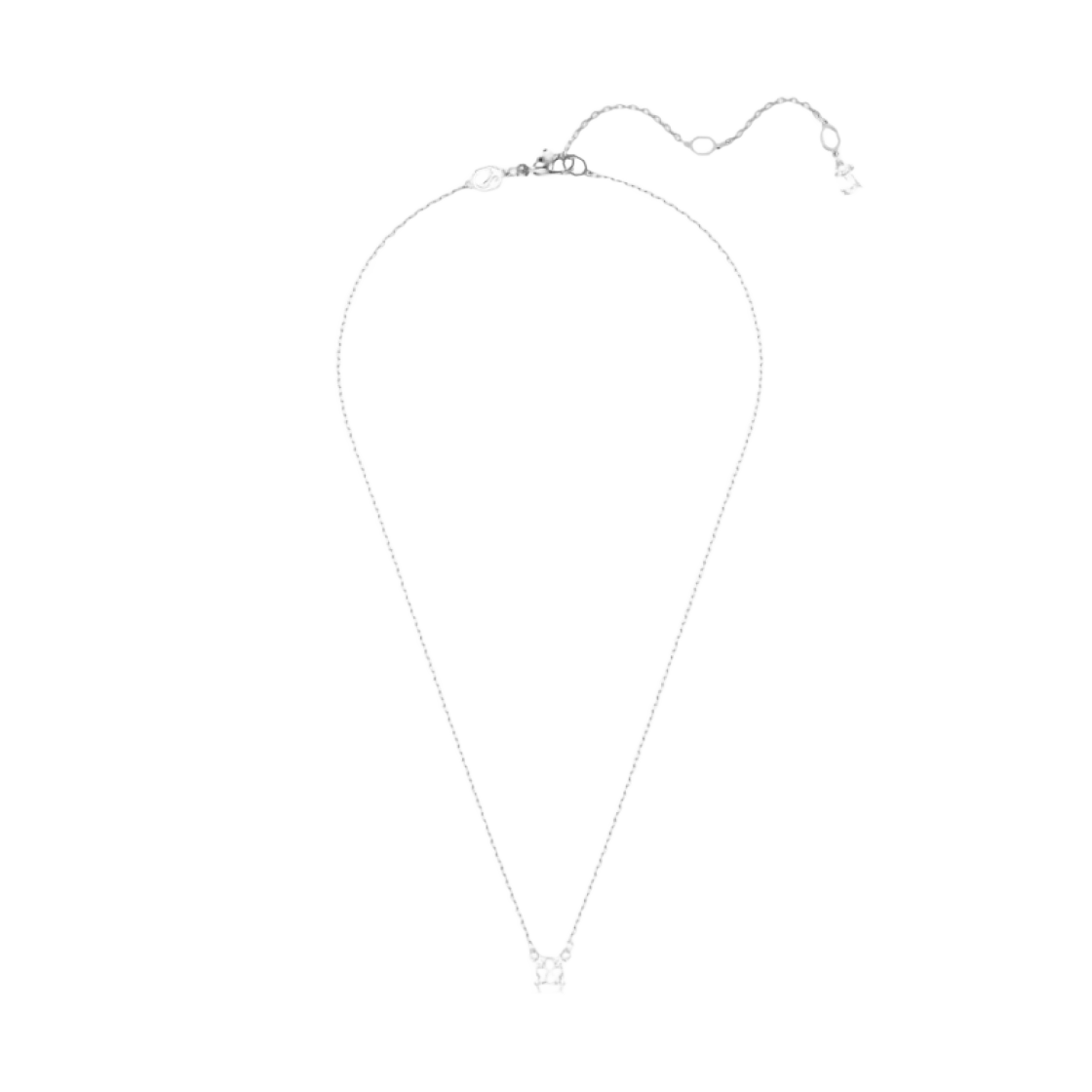 (W) 스와로브스키 스틸라 펜던트 스퀘어 컷 화이트 로듐 플래팅 | Swarovski | KREAM