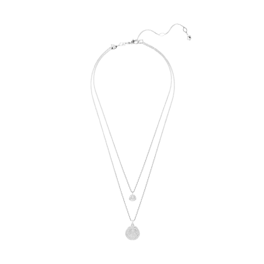 (W) 스와로브스키 서브라이마 레이어드 펜던트 화이트 로듐 플래팅 | Swarovski | KREAM