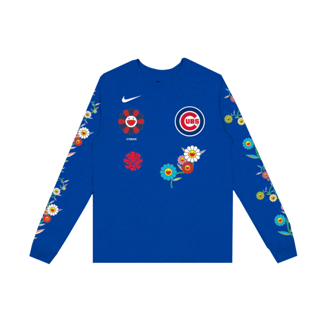 나이키 x 무라카미 타카시 x MLB 월드 투어 도쿄 시리즈 2025 컵스 롱슬리브 티셔츠 블루 | Nike | KREAM