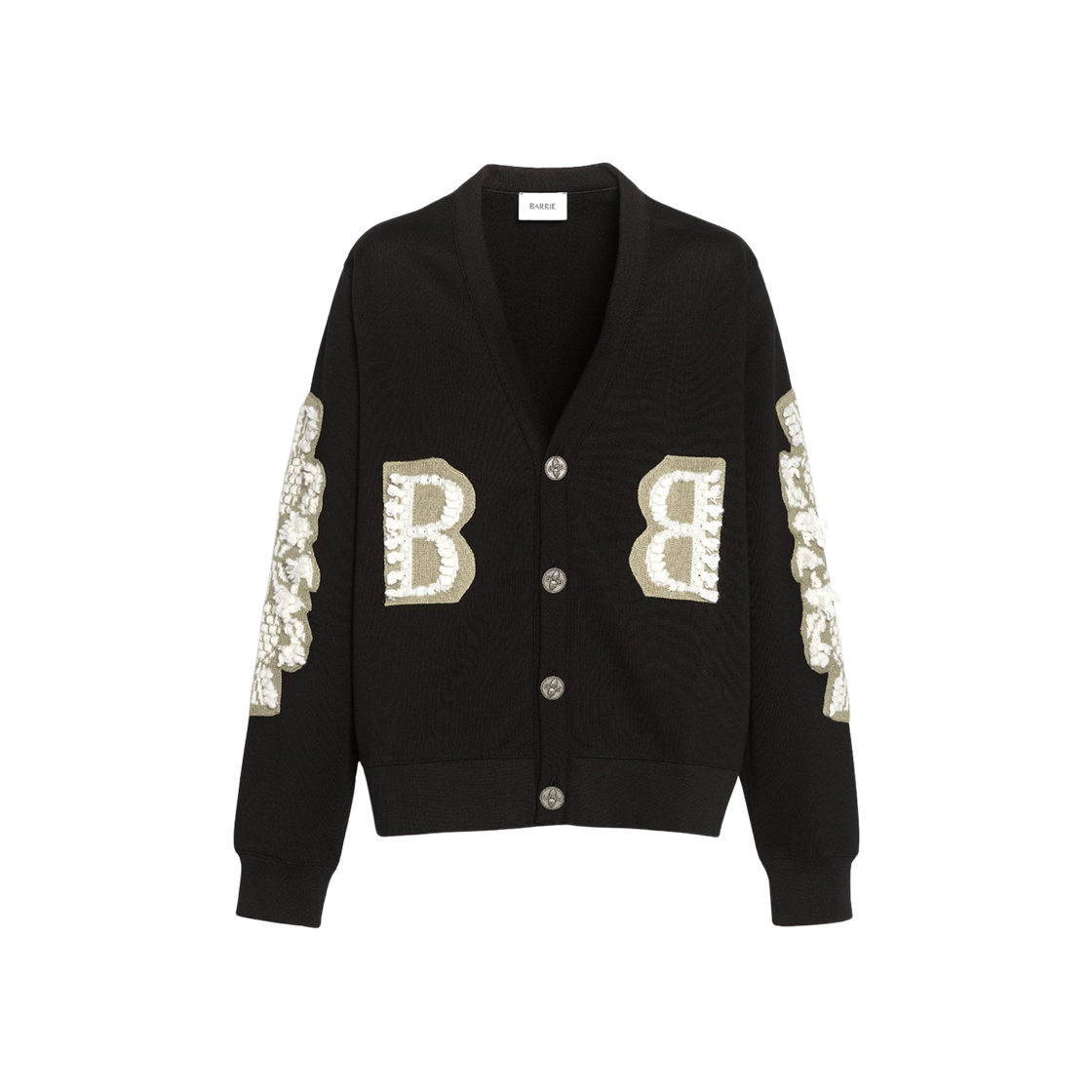 (W) 배리 로고 캐시미어 가디건 블랙 | Barrie | KREAM