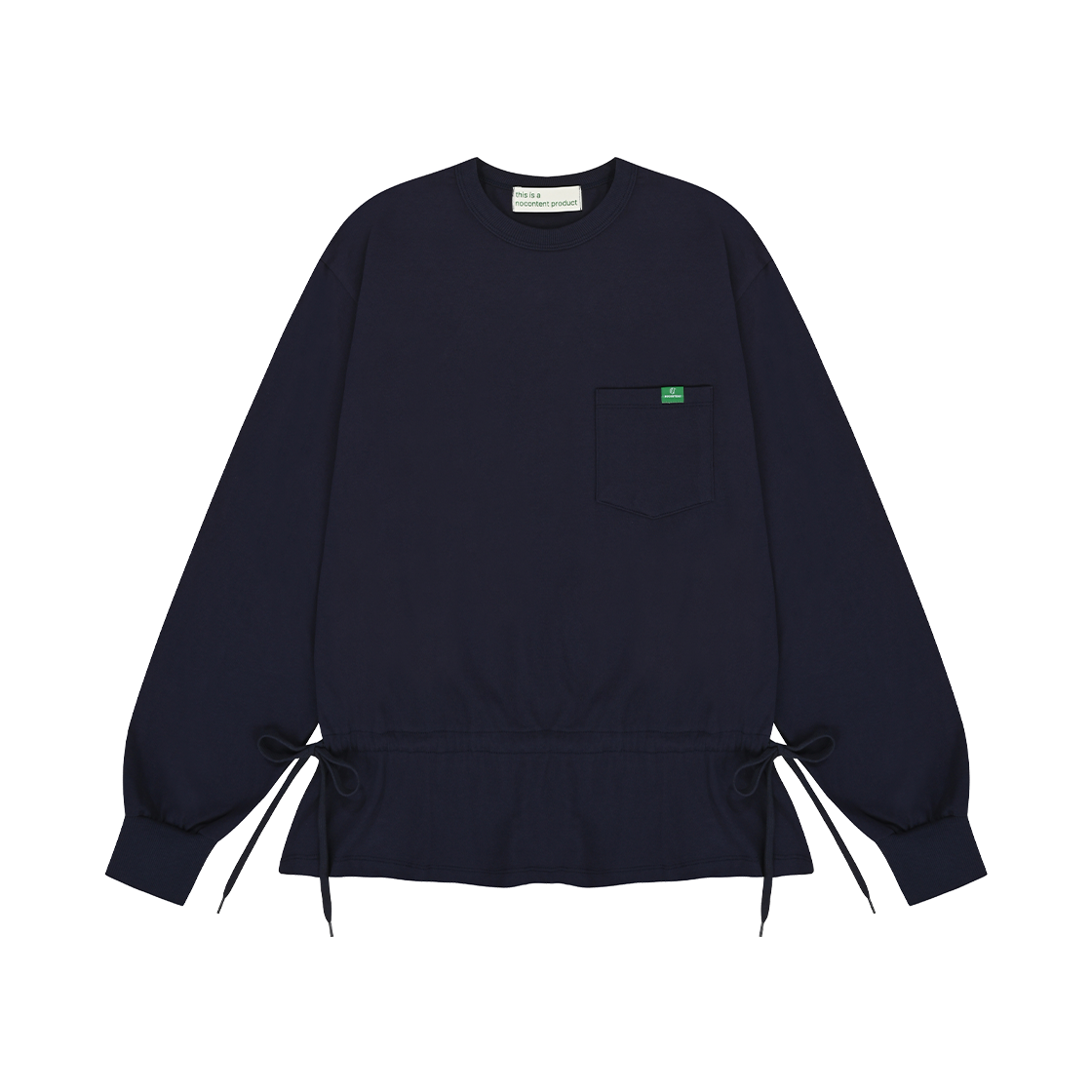 노컨텐츠 158. 스트링 포켓 티 네이비 | NOCONTENT | KREAM