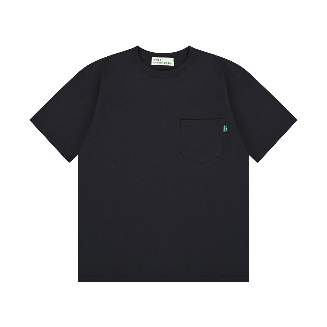 노컨텐츠 156. 베이직 포켓 티 챠콜 | NOCONTENT | KREAM