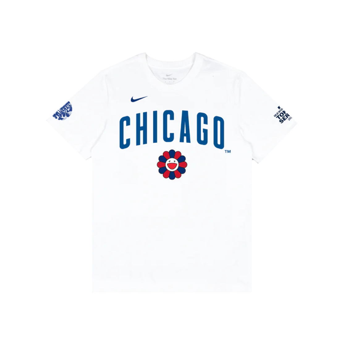 나이키 x 무라카미 타카시 x MLB 월드 투어 도쿄 시리즈 2025 컵스 숏슬리브 티셔츠 화이트 | Nike | KREAM