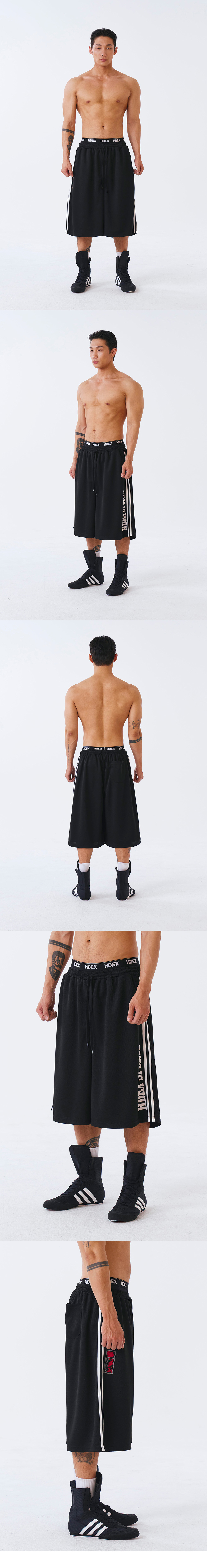 에이치덱스 자이언트핏 매쉬 버뮤다 쇼츠 블랙 | HDEX | KREAM