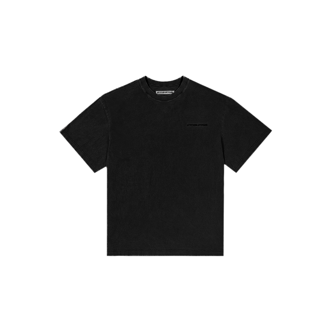 AA 커브드 가먼트다잉 숏슬리브 블랙 | Attitude Attitude | KREAM