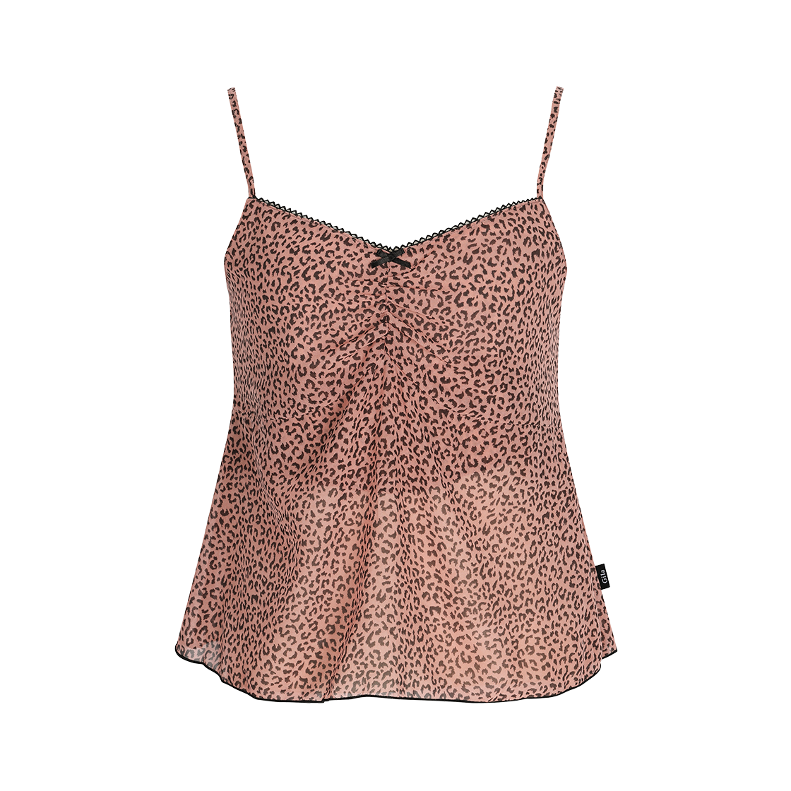 길라 아카이브 레오파드 셔링 레이스 슬리브리스 핑크 | GILAARCHIVE | KREAM