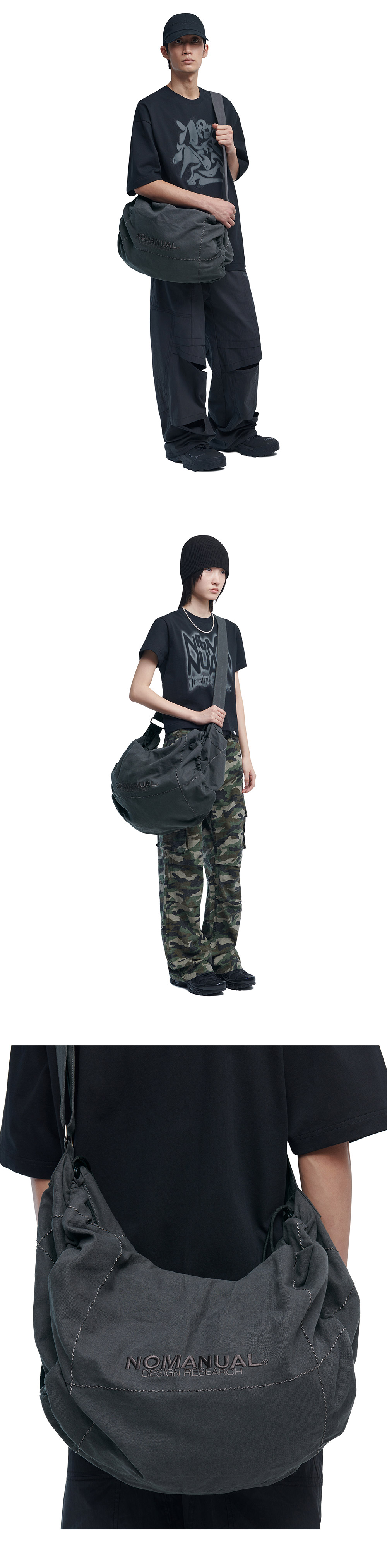 노매뉴얼 바구스 더플 백 차콜 | NOMANUAL | KREAM