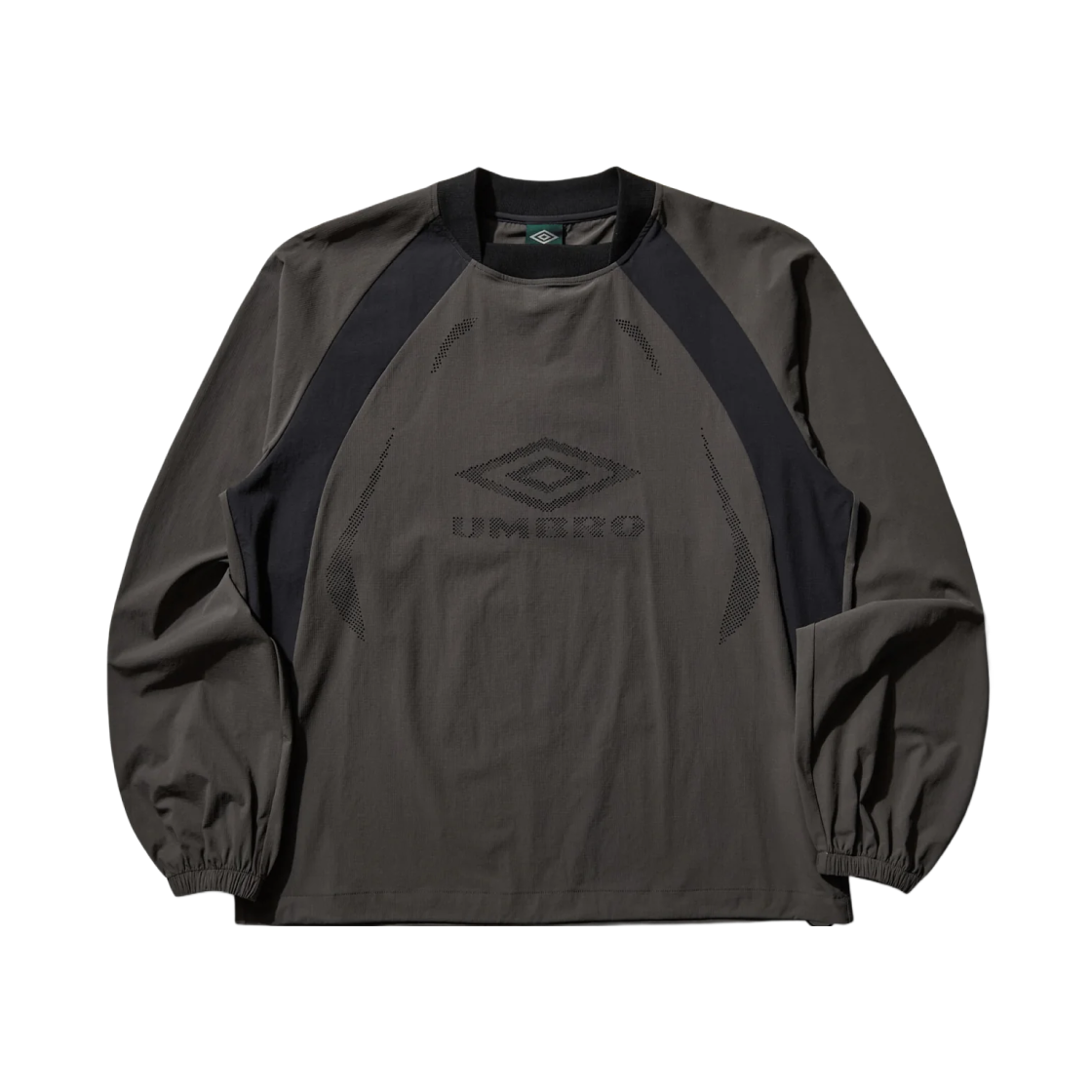 엄브로 x 슬램잼 레이저드 나일론 크루넥 탑 그레이 블랙 | Umbro | KREAM