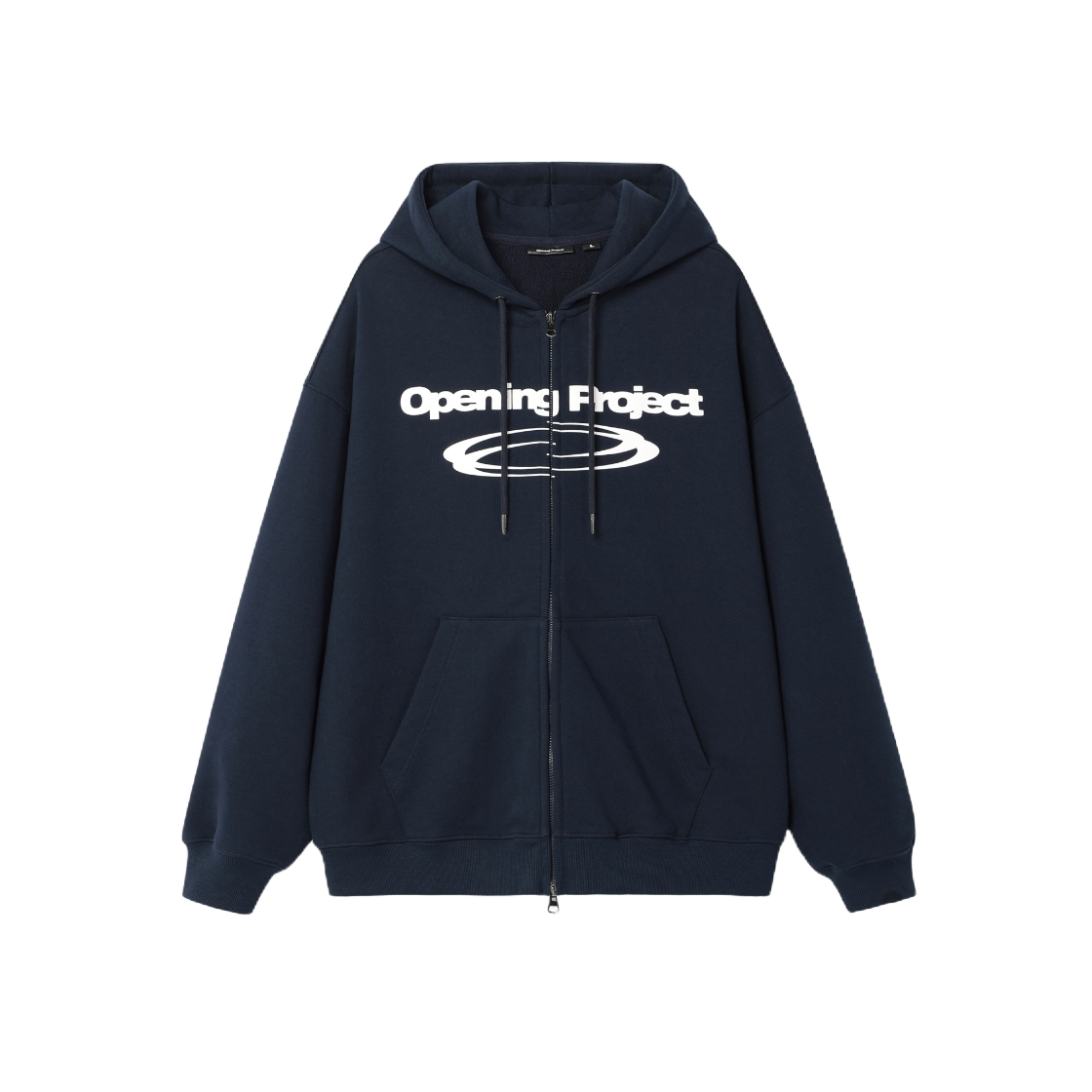 오프닝프로젝트 아이덴티티 후디 집업 네이비 | Opening Project | KREAM