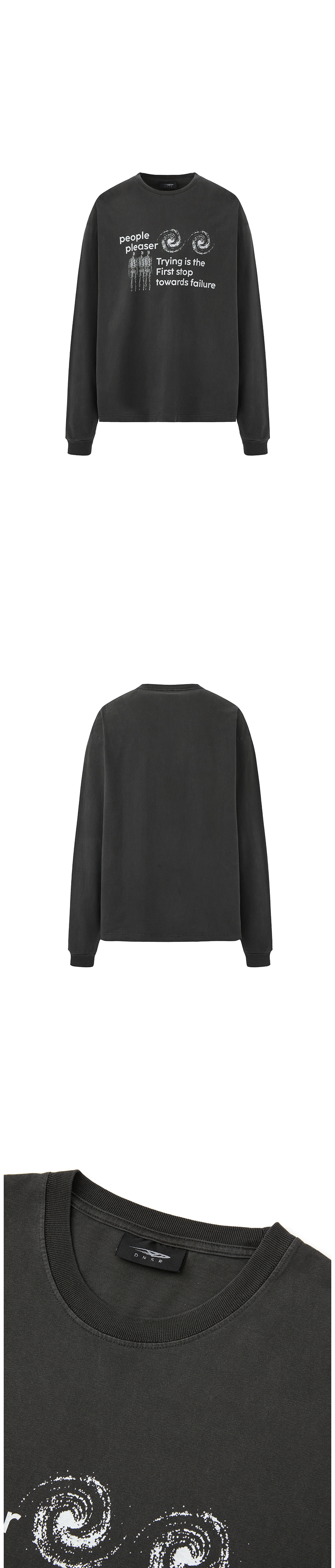 디엔에스알 투워드 롱슬리브 차콜 | DNSR | KREAM