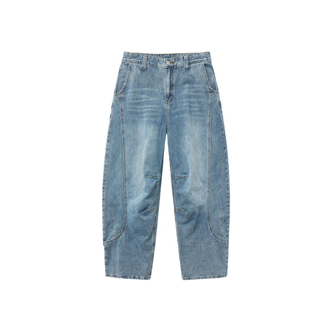 노운 커브드 데님 팬츠 블루 | noun | KREAM