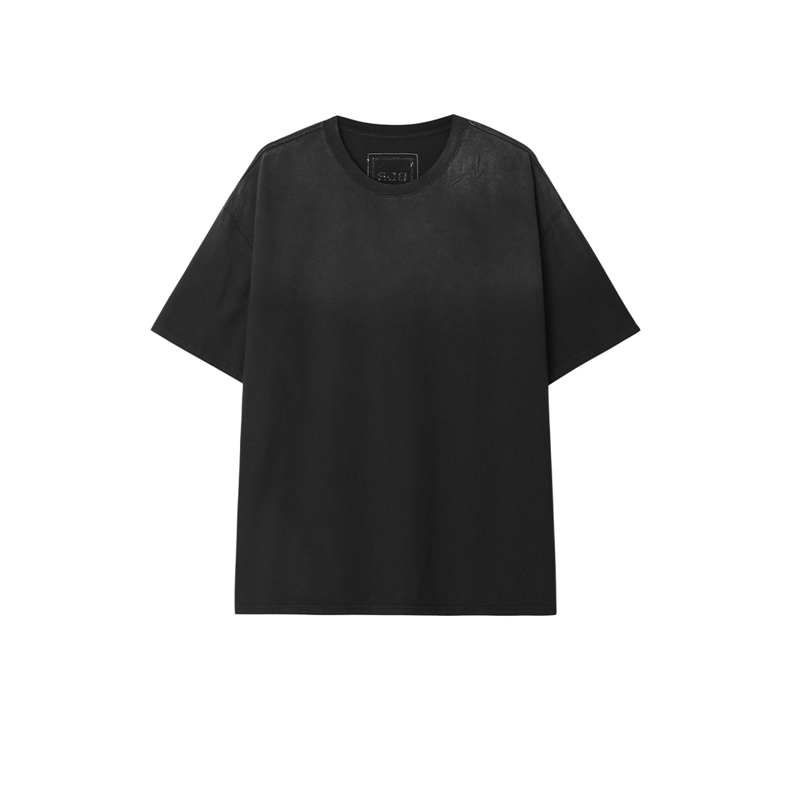 비엘알 로우컷 스퀘어 패치드 워싱 티셔츠(오버핏) | BLR | KREAM