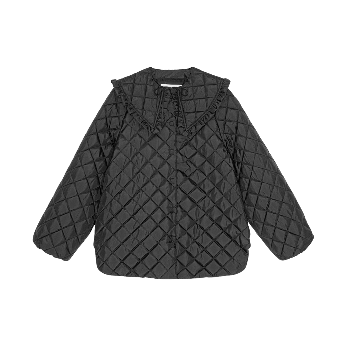(W) 가니 립스탑 퀼트 자켓 블랙 | Ganni | KREAM