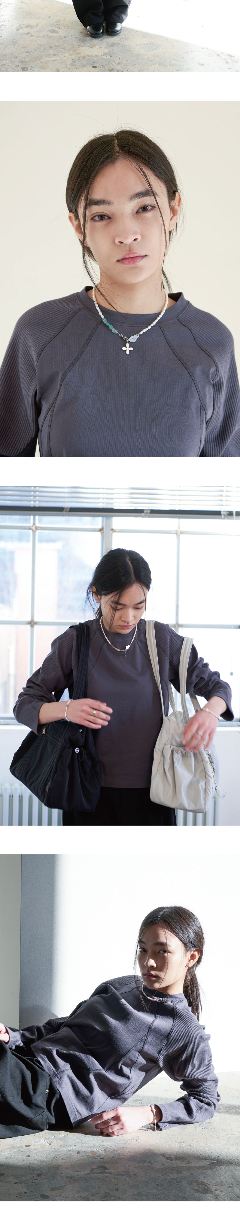 리오므 코델리아 담수진주 목걸이 블루 | RIOMEU | KREAM