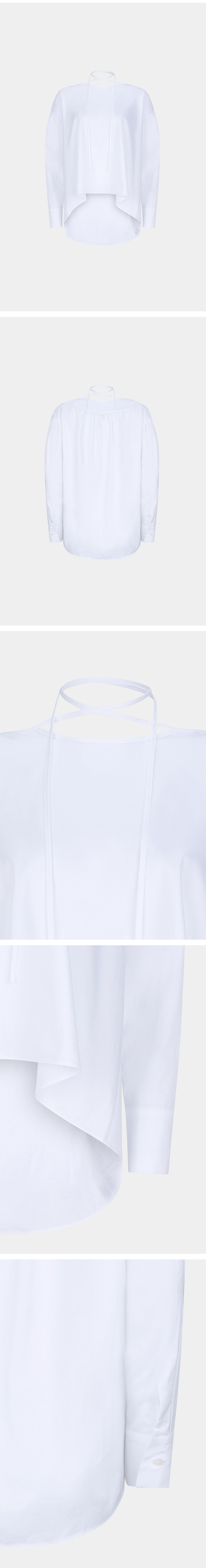 노이스 셔링 타이 블라우스 화이트 | Noice | KREAM