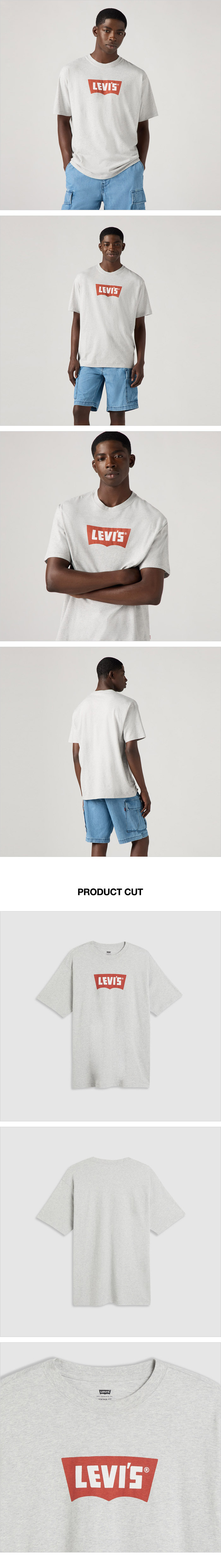 리바이스 빈티지 배트윙 그래픽 티셔츠 그레이 | Levi's | KREAM