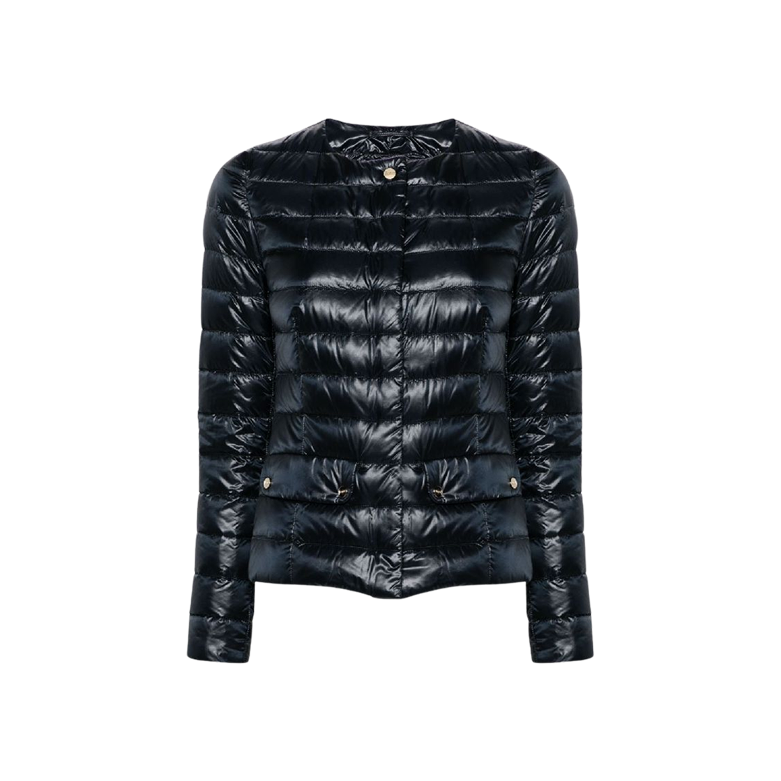 (W) 에르노 울트라라이트 크루넥 패딩 블랙 | Herno | KREAM