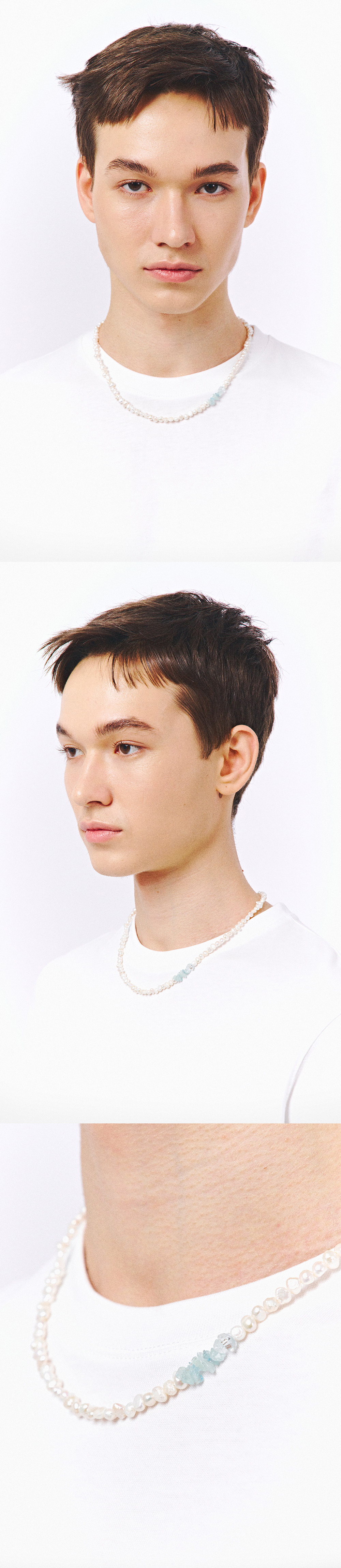 티링제이 아쿠아마린 펄 네크리스 | TEE RING JAY | KREAM