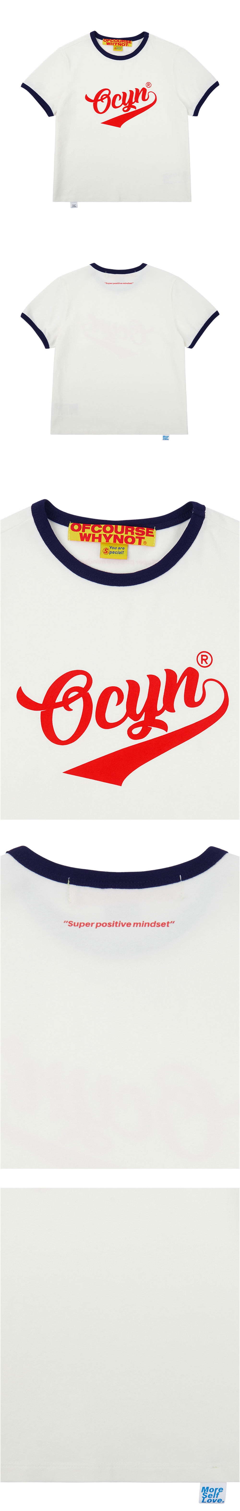 오브콜스와이낫 굿 바이브 온리 링어 티셔츠 화이트 | ofcoursewhynot | KREAM