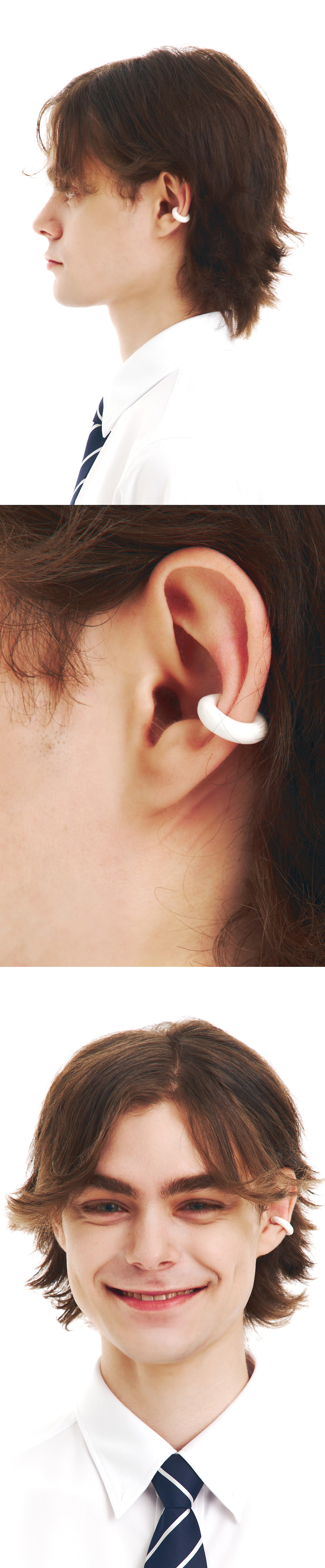 티링제이 아이비리그 화이트 이어커프 | TEE RING JAY | KREAM